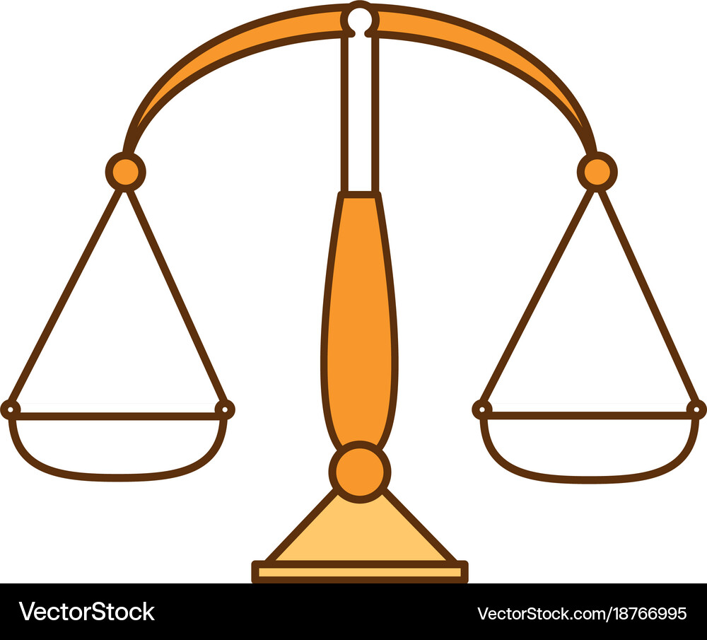 Balance measure isolated icon Royalty Free Vector Image