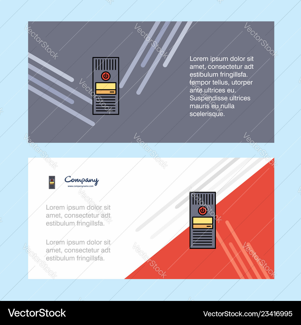 Cpu abstract corporate business banner template Vector Image