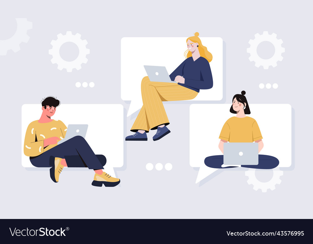 Internet communication concept Royalty Free Vector Image