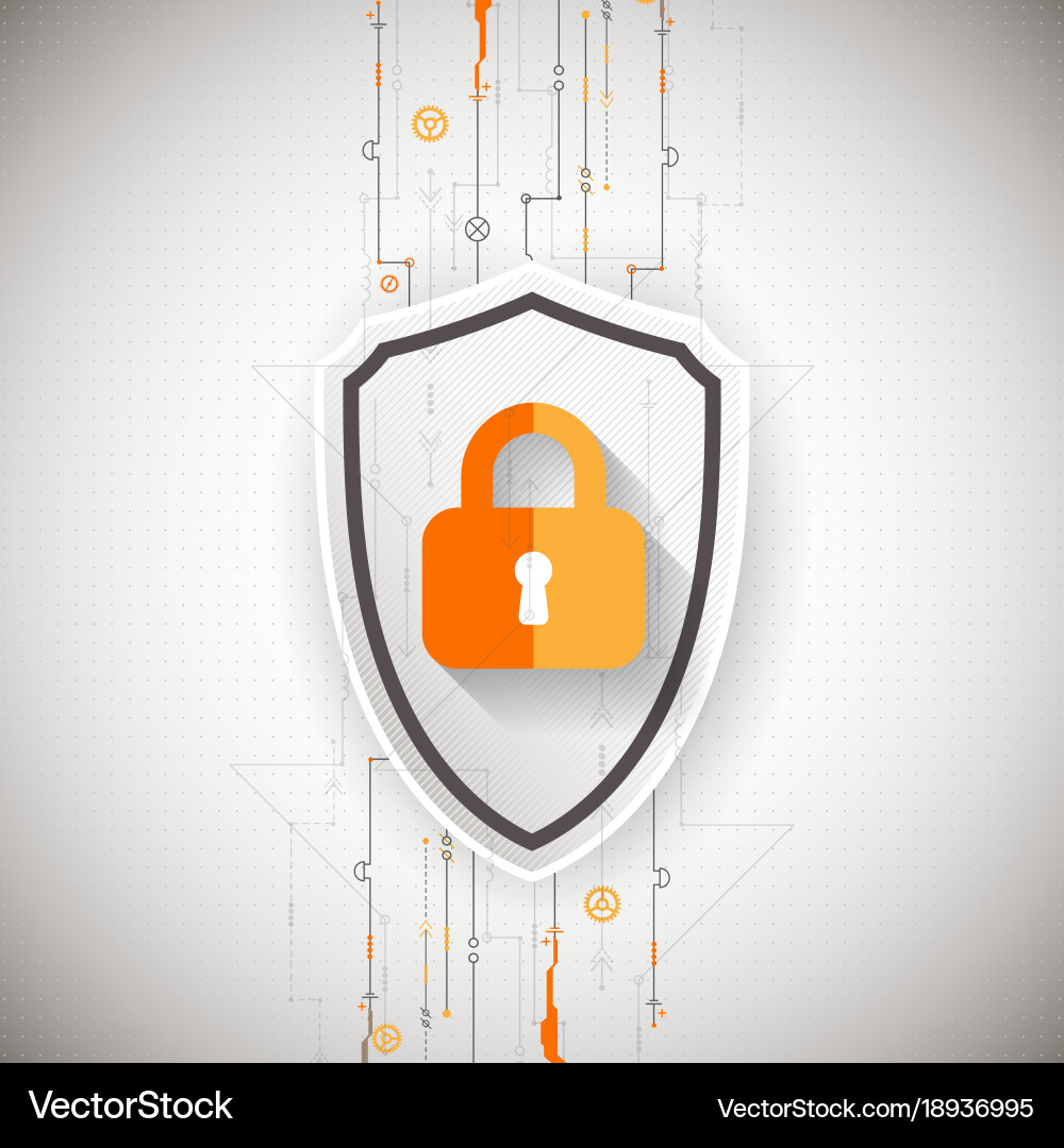 Protection background technology security encode Vector Image
