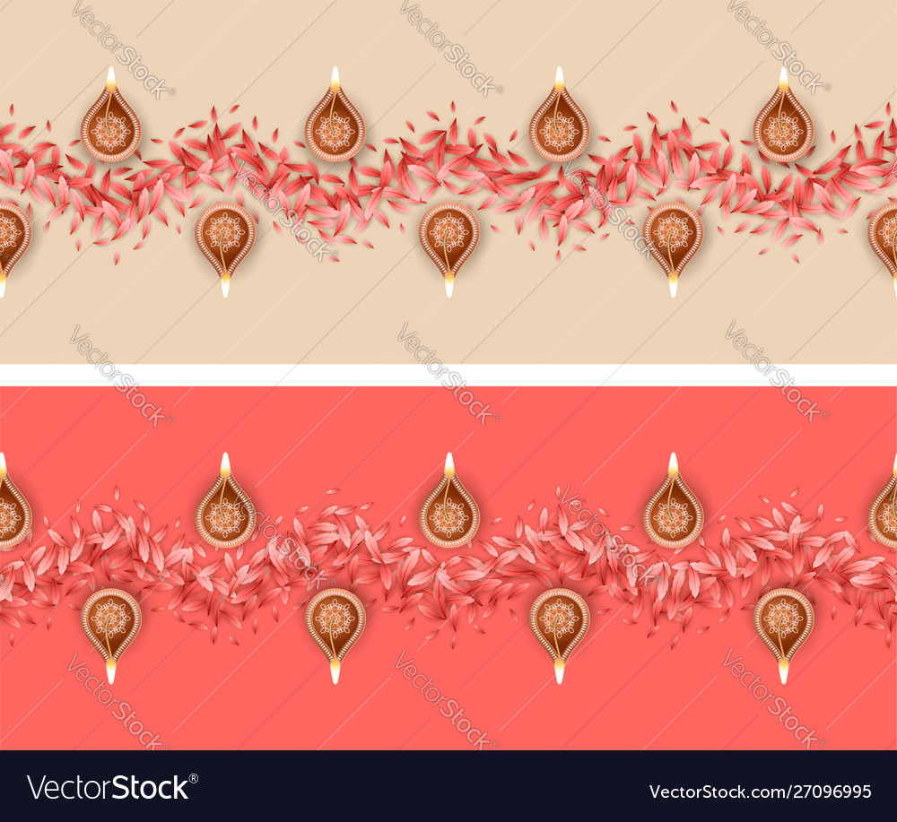 Seamless rangoli pattern Royalty Free Vector Image