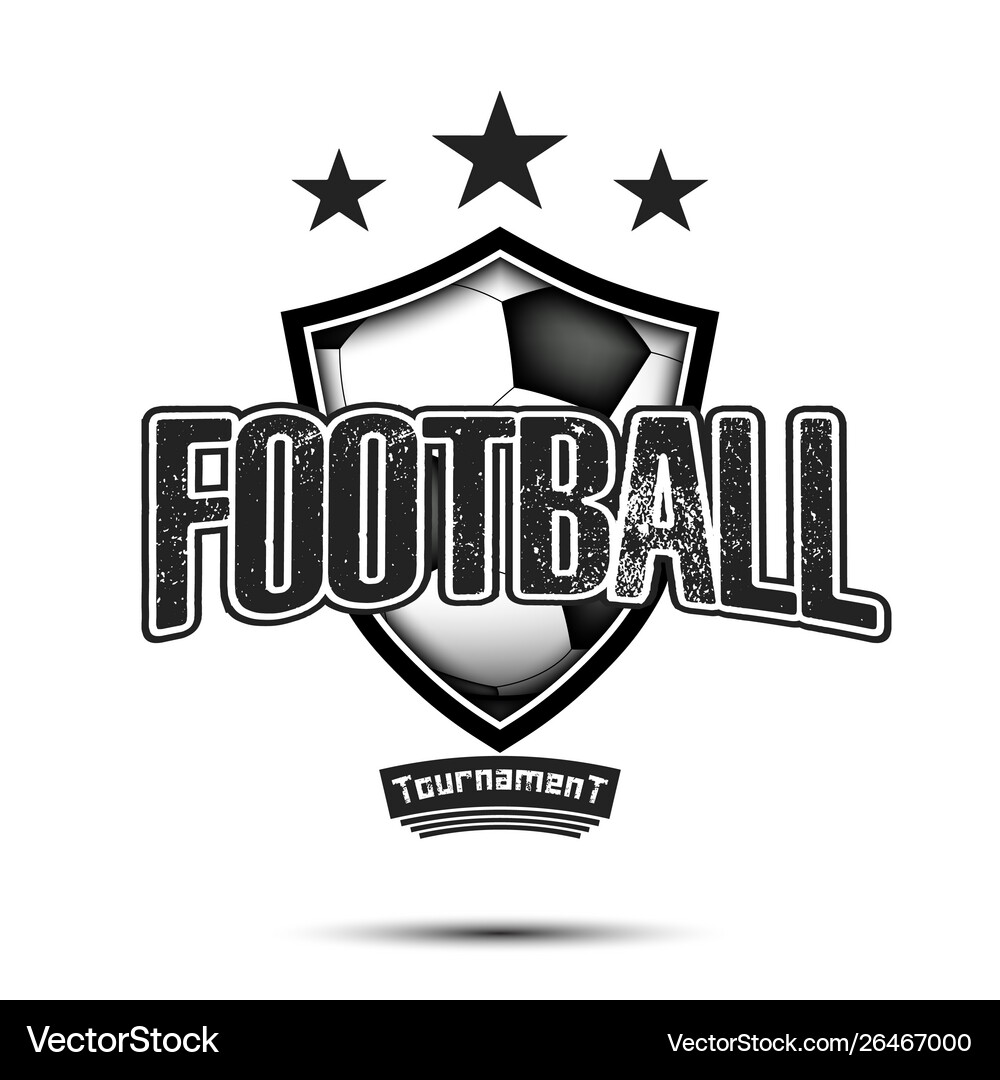 Football logo design template Royalty Free Vector Image