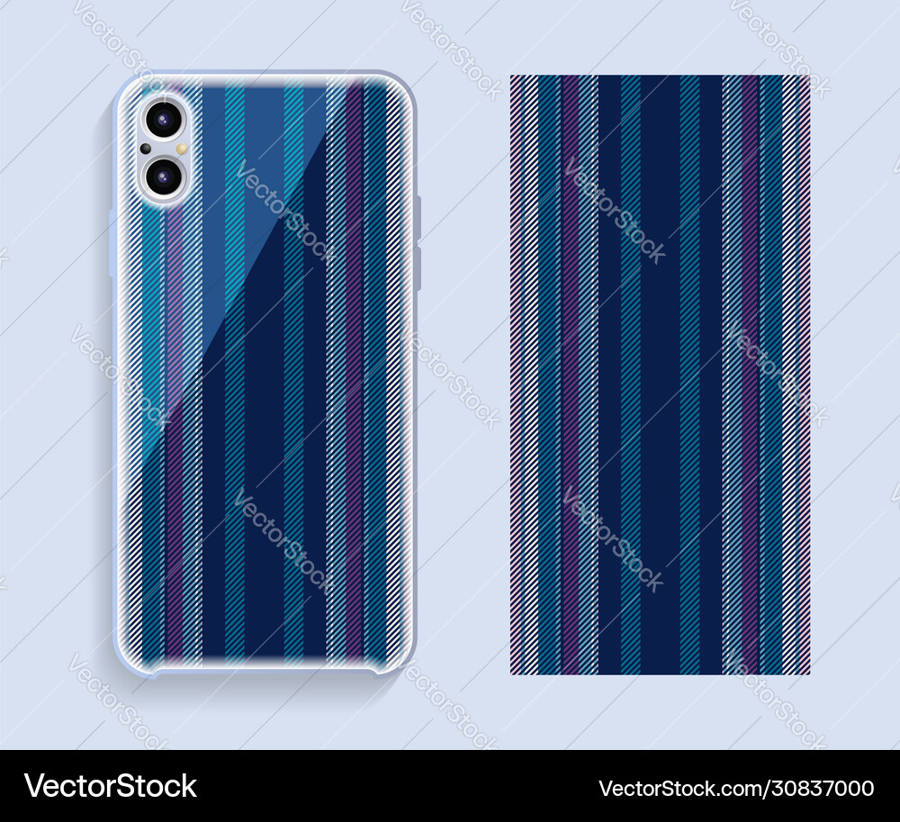 Mobile phone cover design template smartphone Vector Image