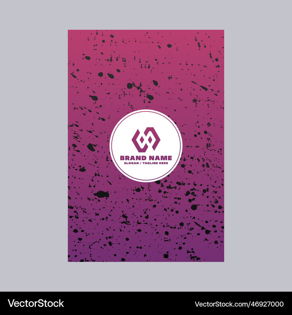 Modern poster with grunge texture style Royalty Free Vector