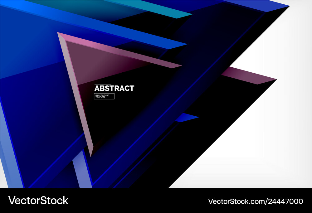 Tech futuristic geometric 3d shapes minimal Vector Image