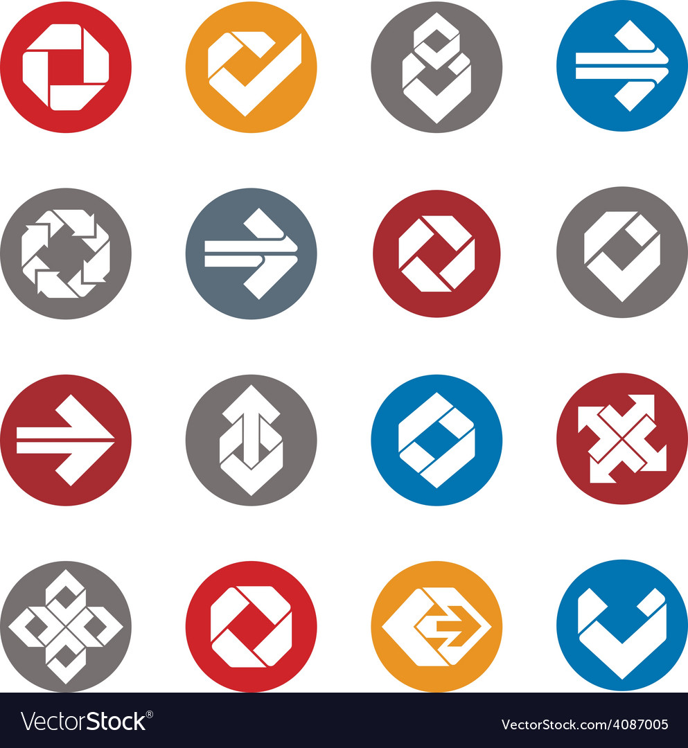 Abstract creative design elements collection Vector Image