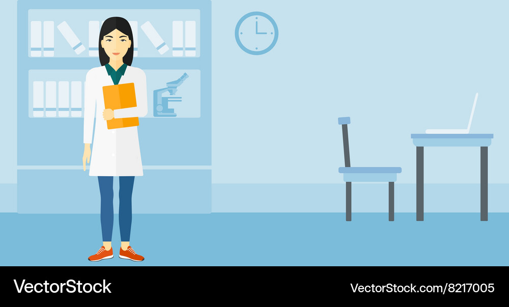 Doctor in medical office Royalty Free Vector Image
