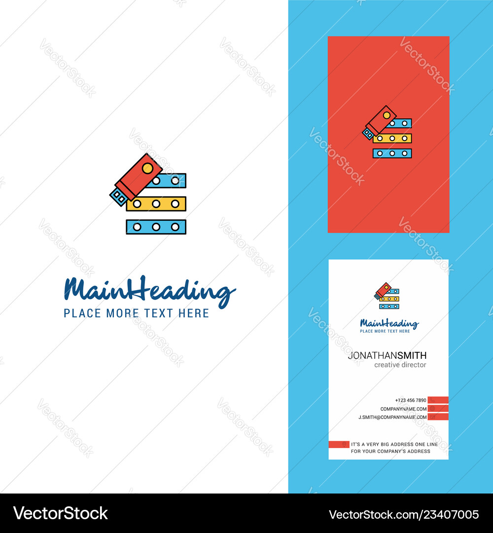Files copy creative logo and business card Vector Image