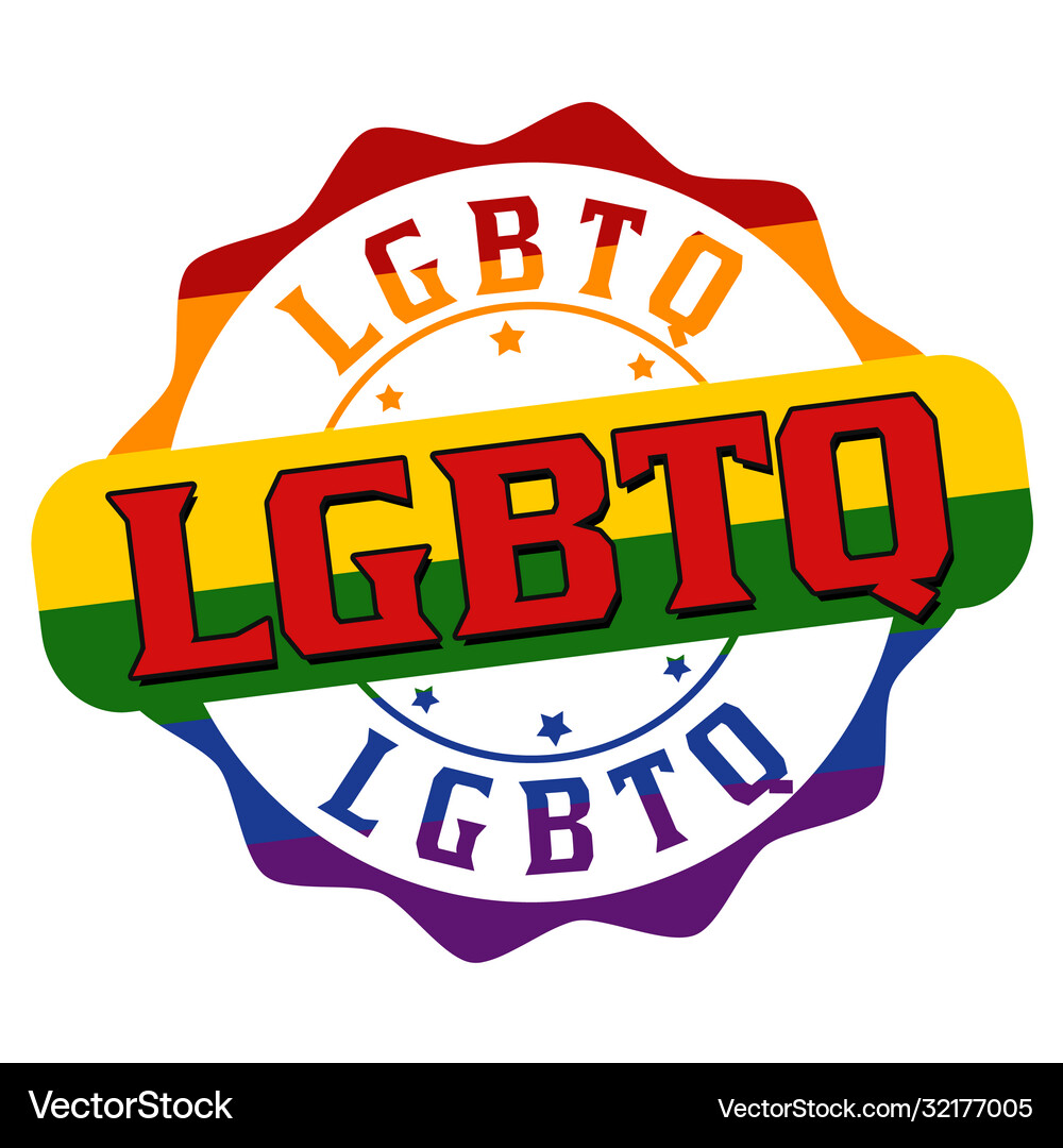 Lgbtq sign or stamp Royalty Free Vector Image - VectorStock
