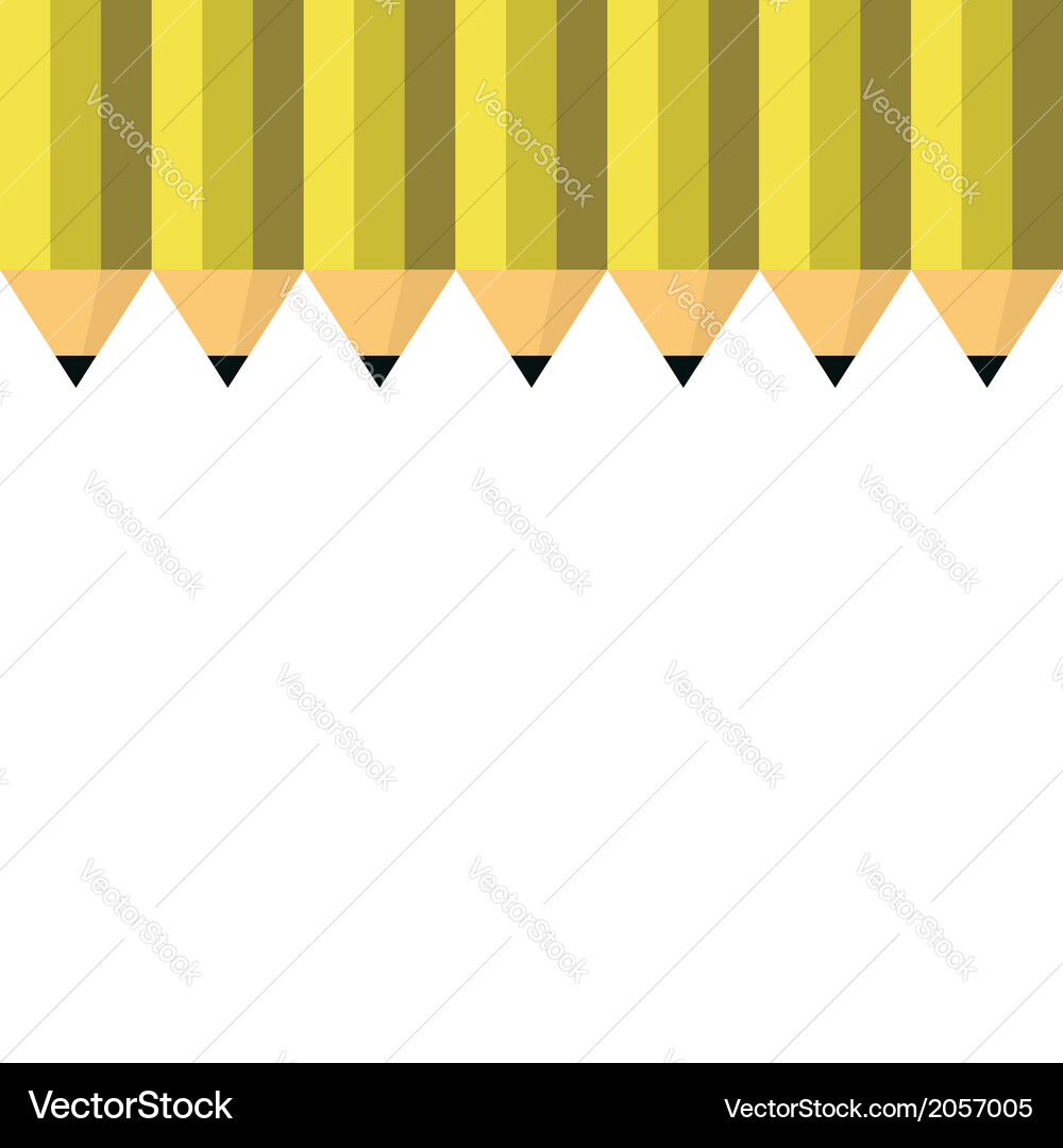 Lots of colored pencils Royalty Free Vector Image