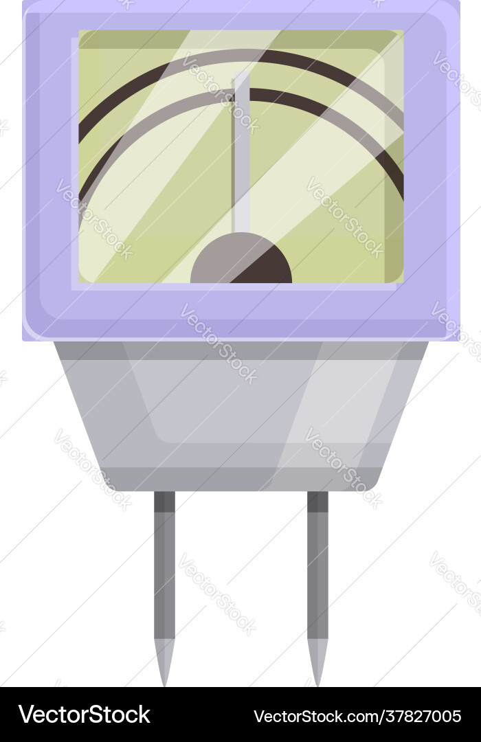 Ph meter biology icon cartoon style Royalty Free Vector