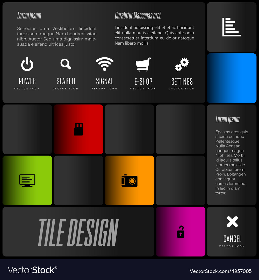 Tile design Royalty Free Vector Image - VectorStock