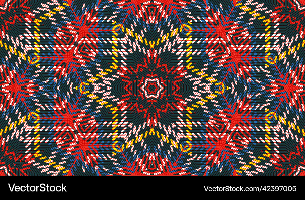 Unusual interpretation of tartan seamless pattern Vector Image