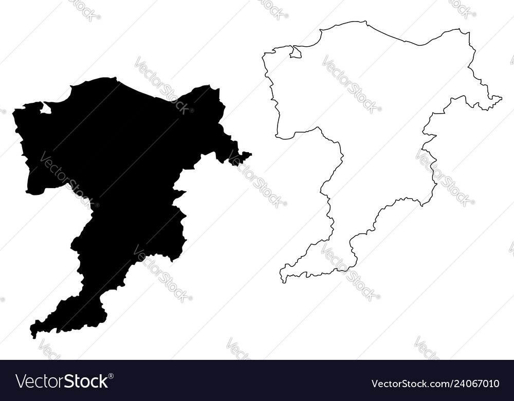 Moray map Royalty Free Vector Image - VectorStock