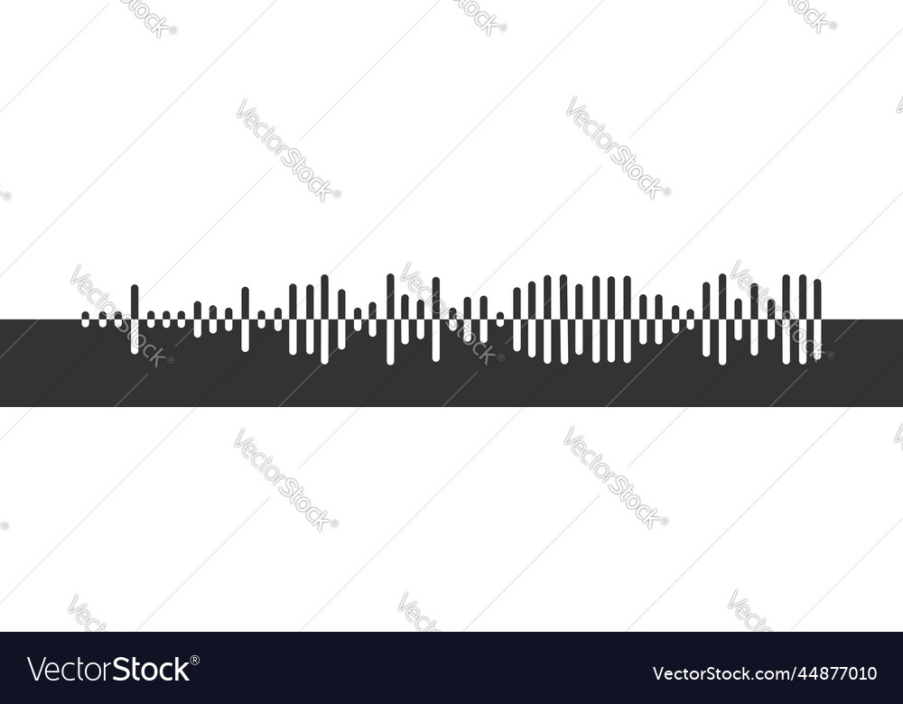 Sound wave icon pulse pictogram signal sign Vector Image