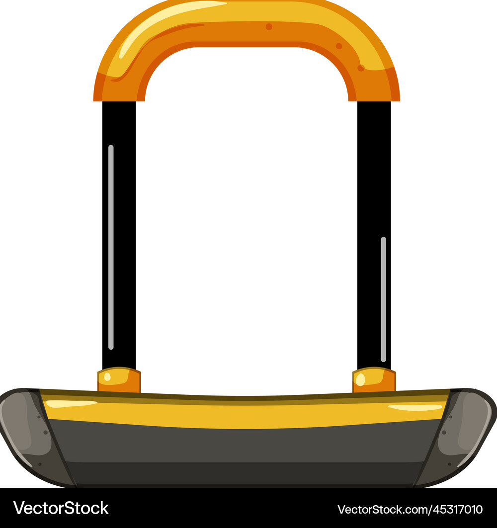 Vehicle bicycle lock cartoon Royalty Free Vector Image