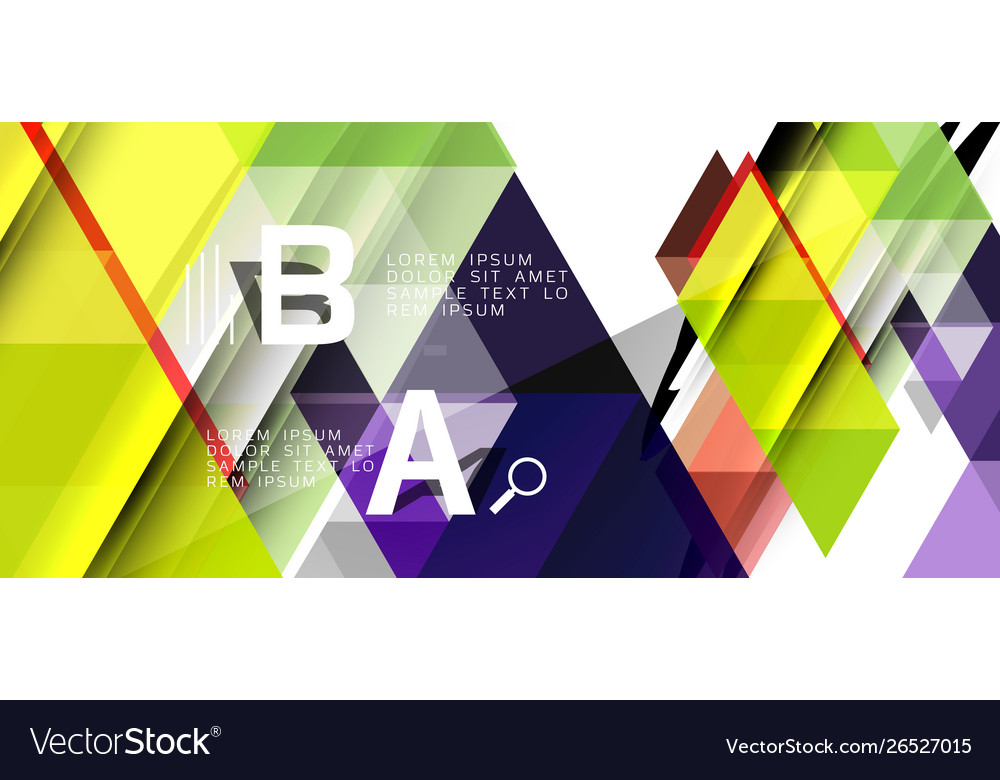 Abstract concept triangle graphic element Vector Image
