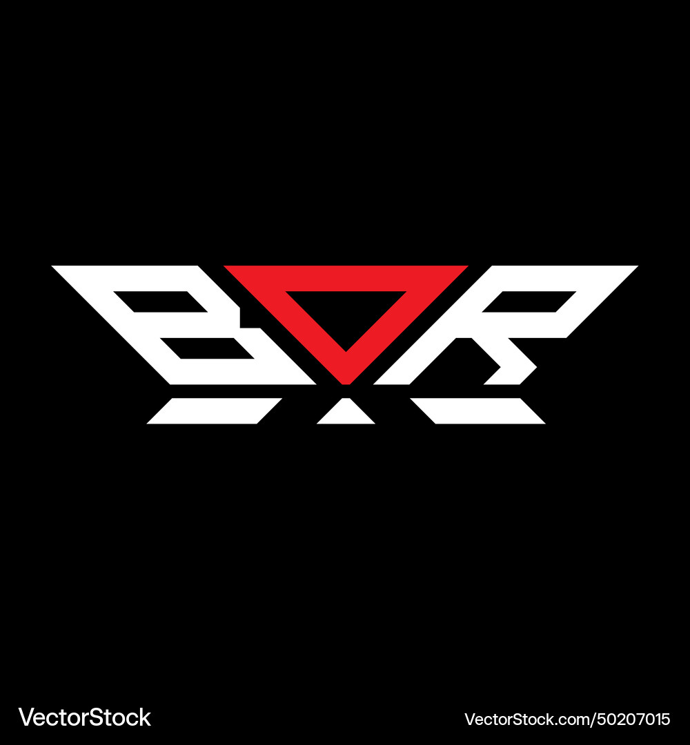 Bor letter logo design simple and modern Vector Image