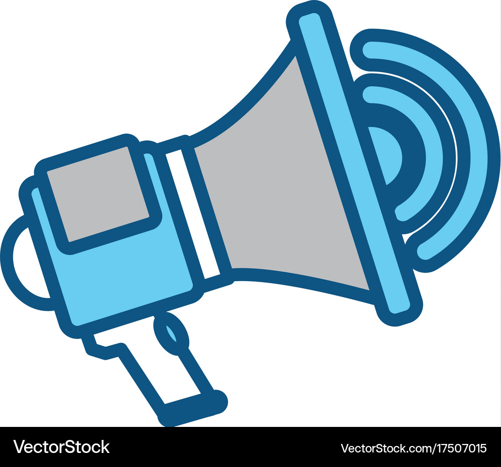 Bullhorn advertising symbol Royalty Free Vector Image