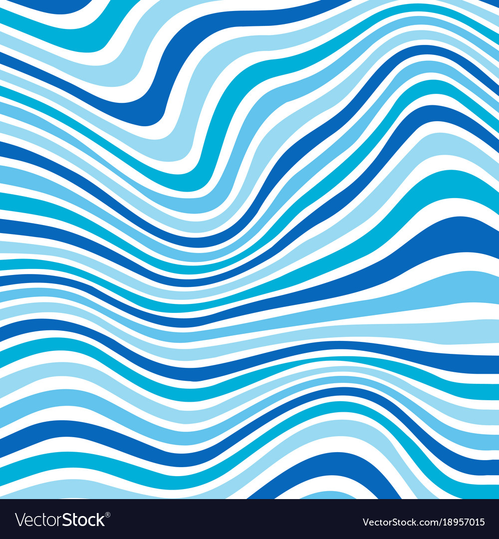 Wavy striped ornament Royalty Free Vector Image
