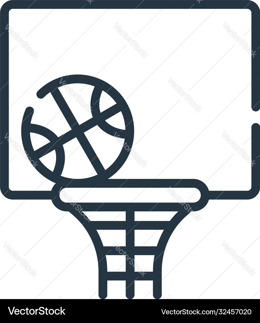 Basketball icon isolated on white background Vector Image