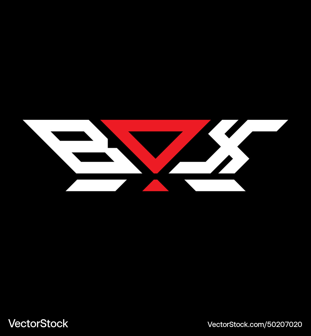 Box letter logo design simple and modern Vector Image