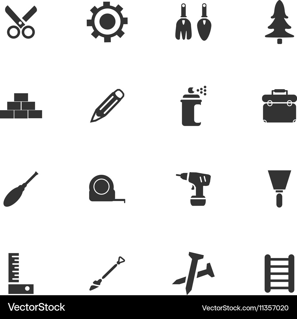 Construction and repair icons set Royalty Free Vector Image