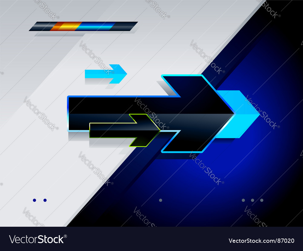 High tech arrow Royalty Free Vector Image - VectorStock