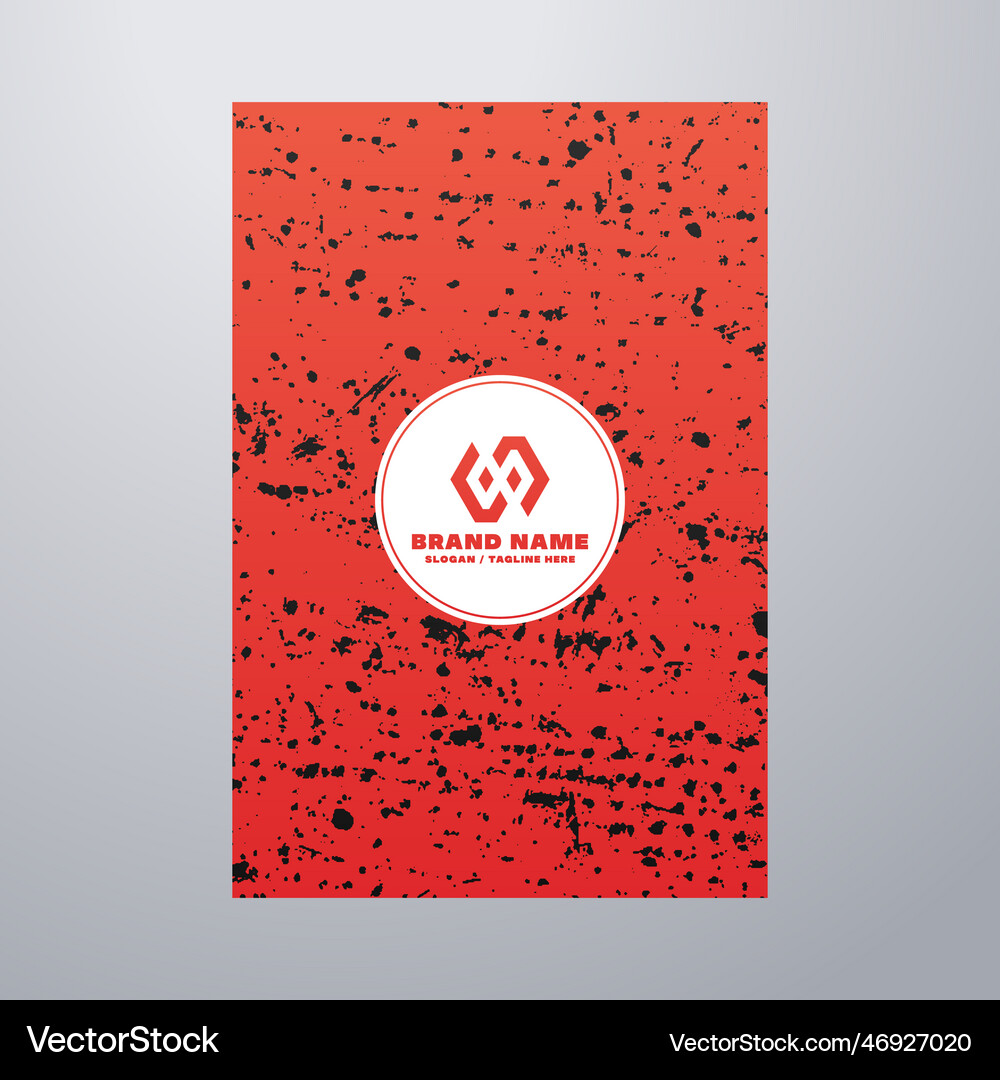 Modern poster with grunge texture style Royalty Free Vector