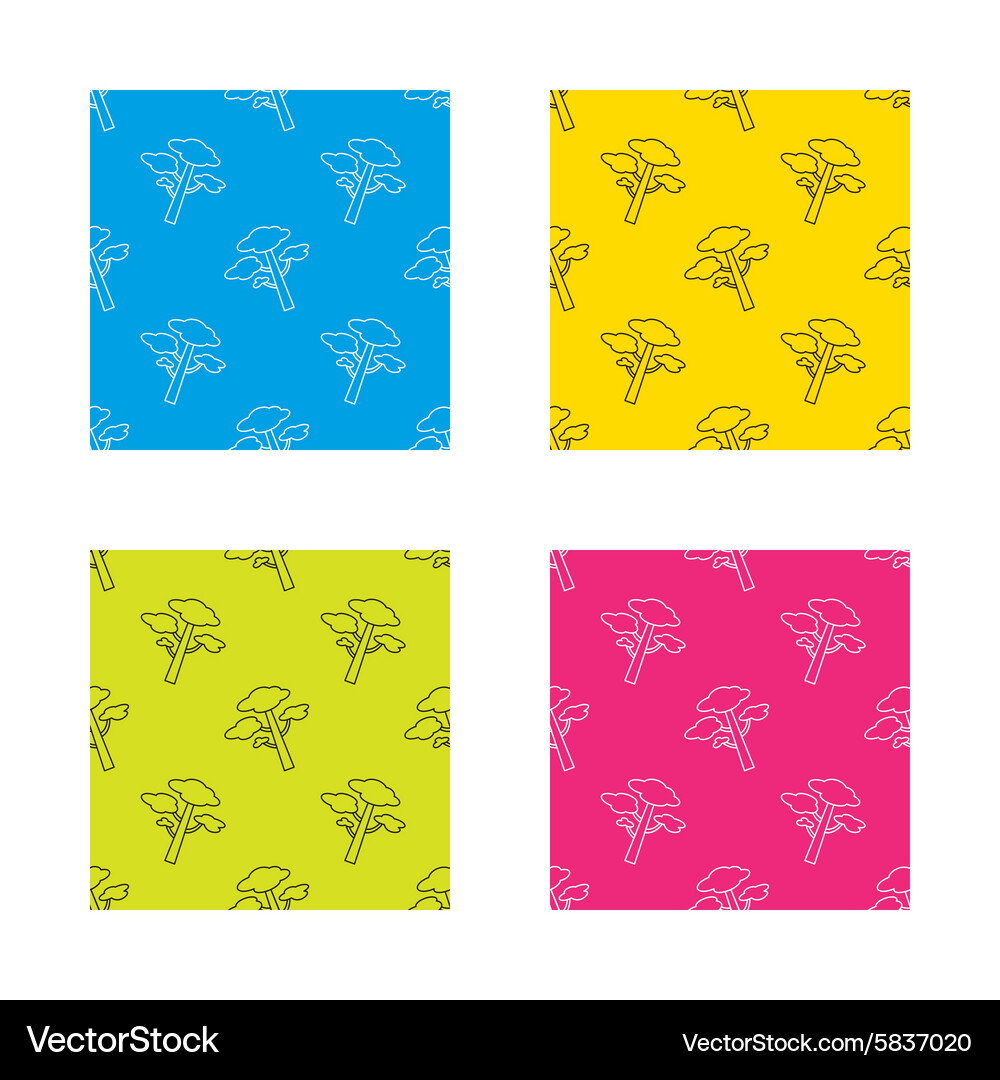 Pine tree icon forest wood sign Royalty Free Vector Image