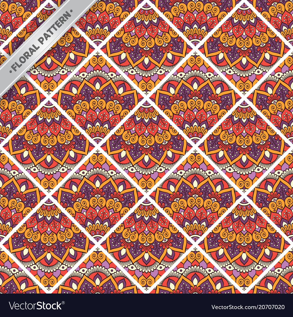 Seamless pattern tile Royalty Free Vector Image