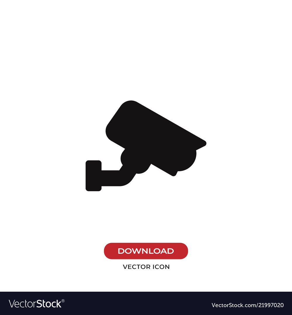 Security camera icon Royalty Free Vector Image