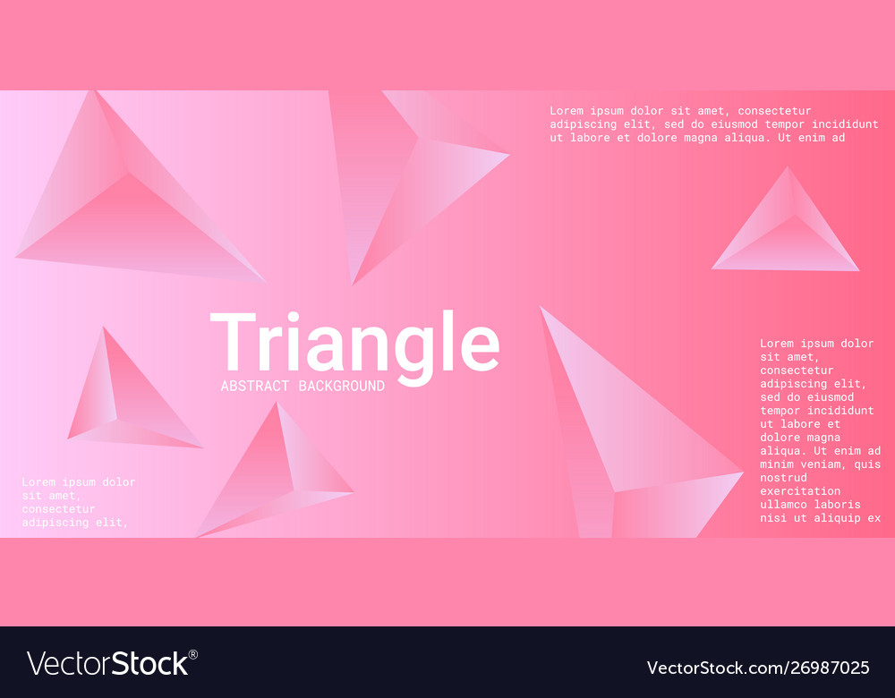 Abstract composition triangle Royalty Free Vector Image