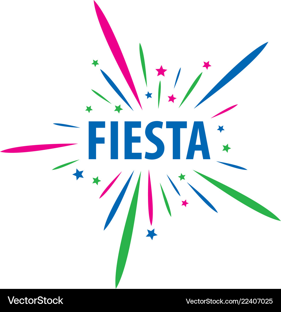 Abstract logo for the fiesta Royalty Free Vector Image
