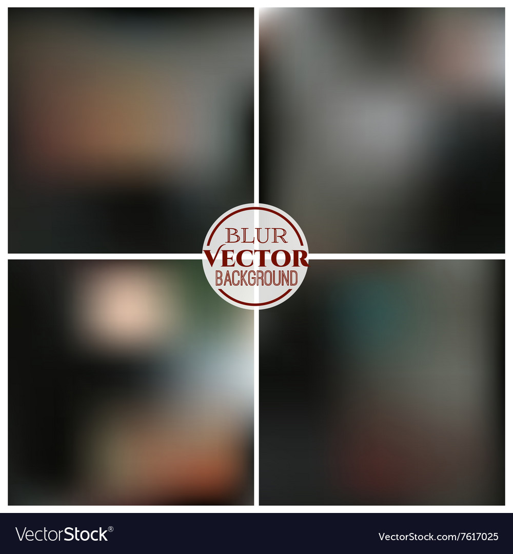 Blurred background set Royalty Free Vector Image
