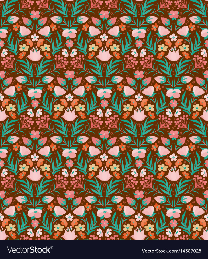 Boho flower pattern Royalty Free Vector Image - VectorStock