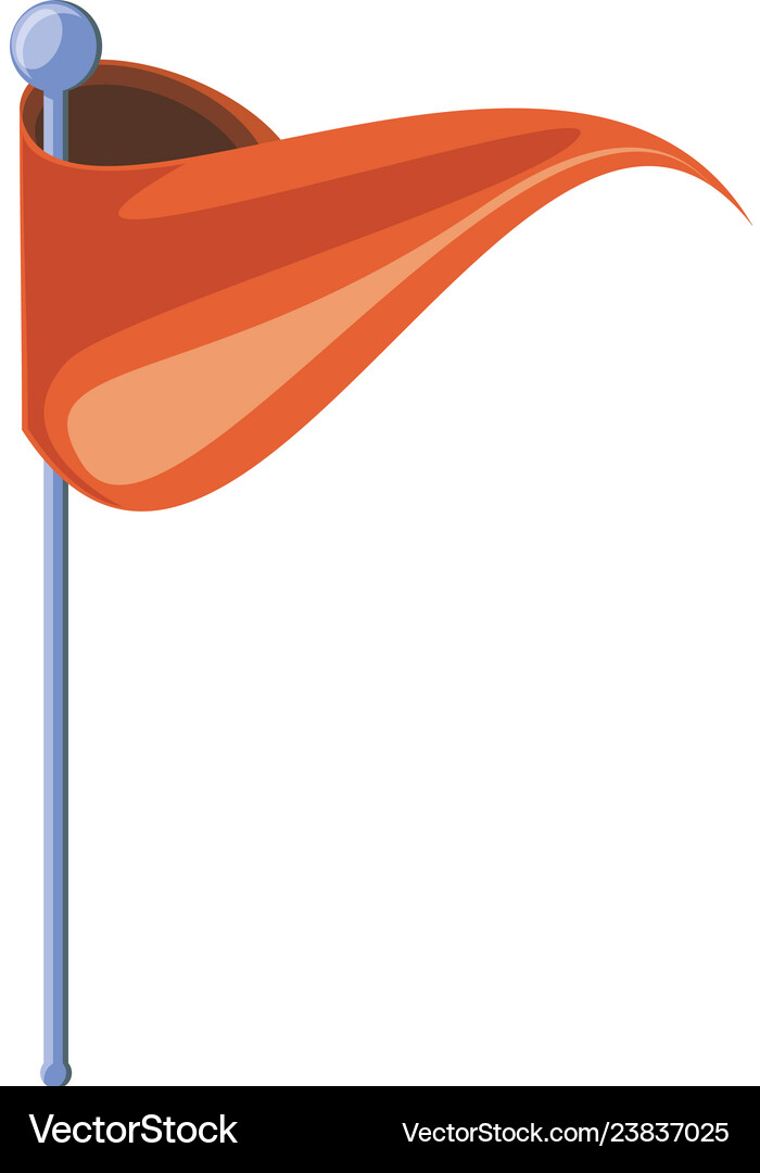 Flag marker in stick isolated icon Royalty Free Vector Image