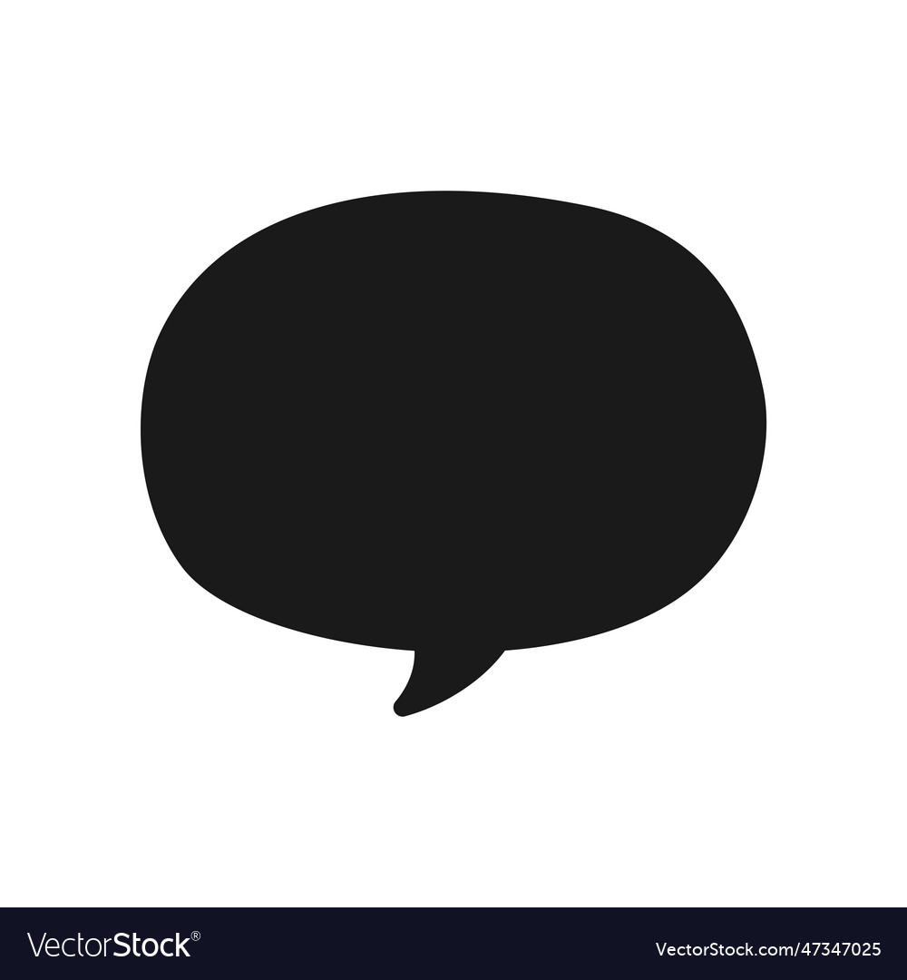 Hand drawn comics style speech bubbles silhouette Vector Image Hand drawn comics style speech bubbles silhouette Vector Image
