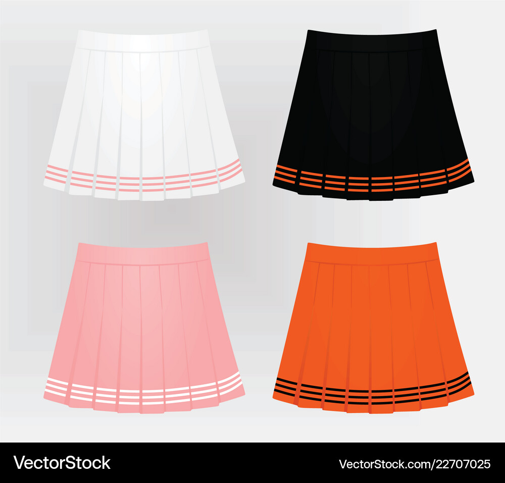 Women skirts Royalty Free Vector Image - VectorStock