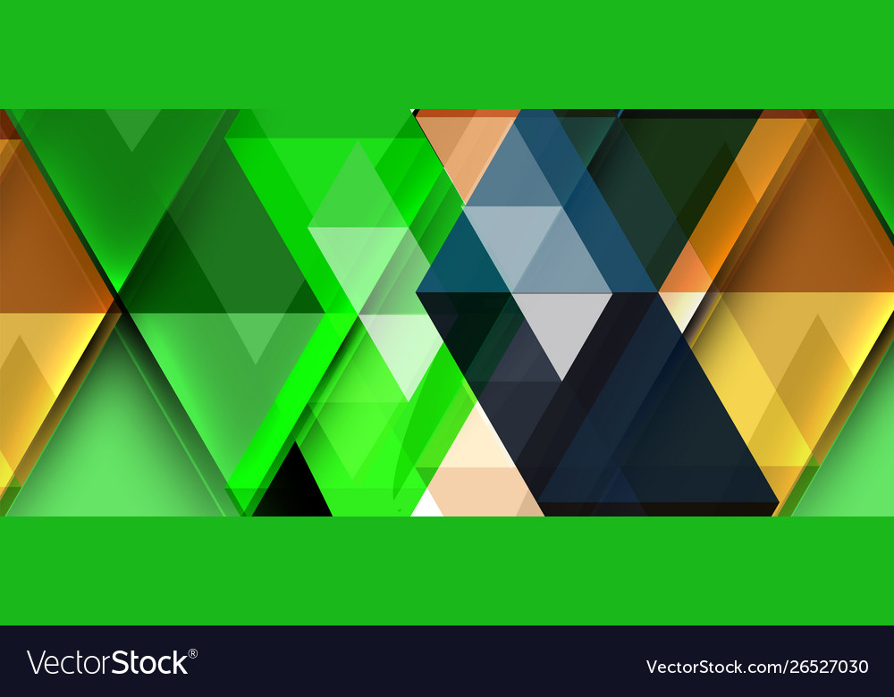 Abstract concept triangle graphic element Vector Image