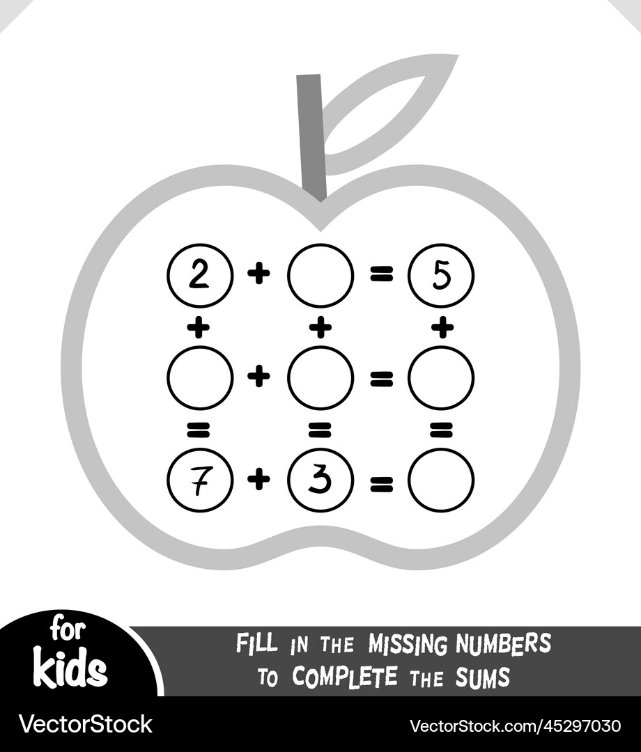 Counting game for preschool children educational Vector Image