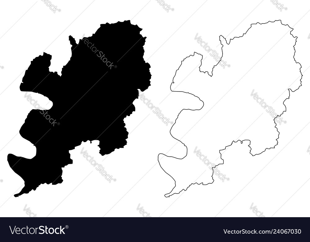 Daegu map Royalty Free Vector Image - VectorStock