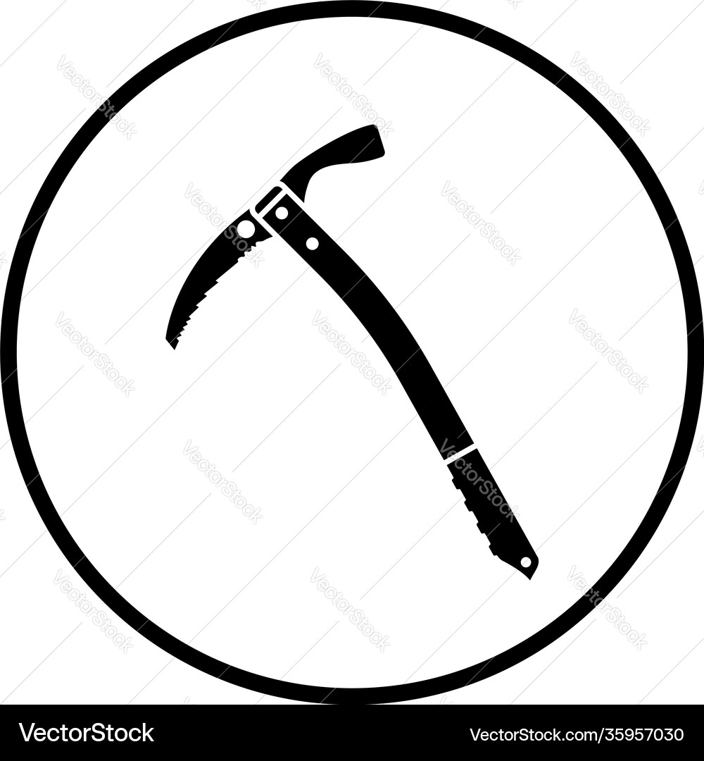 Ice axe icon Royalty Free Vector Image - VectorStock