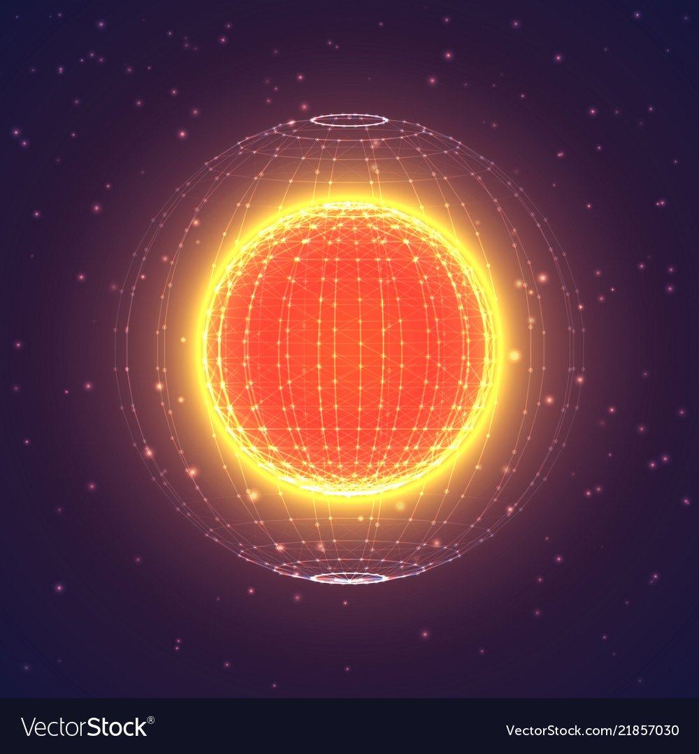 Interstellar space polygonal background Royalty Free Vector