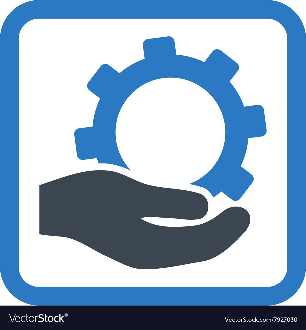 Service flat icon Royalty Free Vector Image - VectorStock