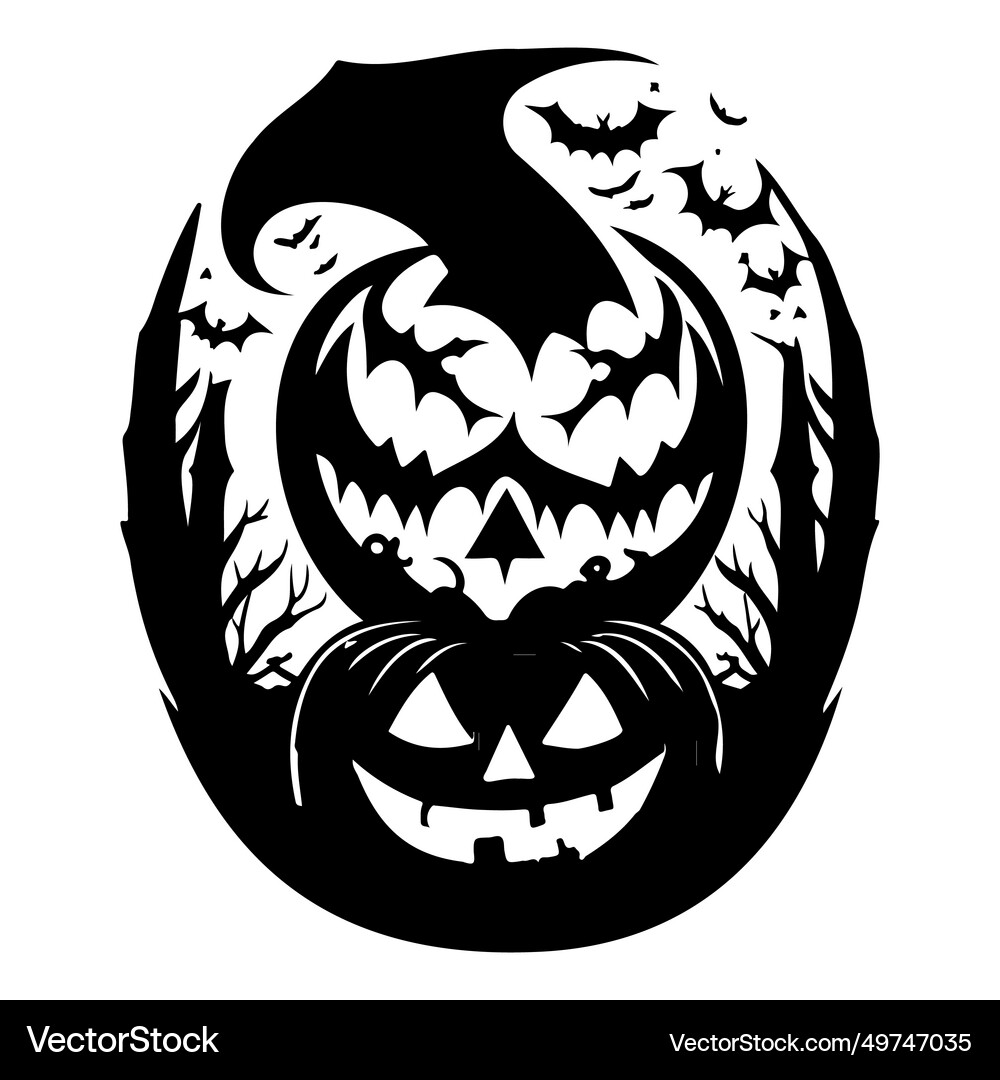 Halloween ghost reaper sketch hand draw black Vector Image