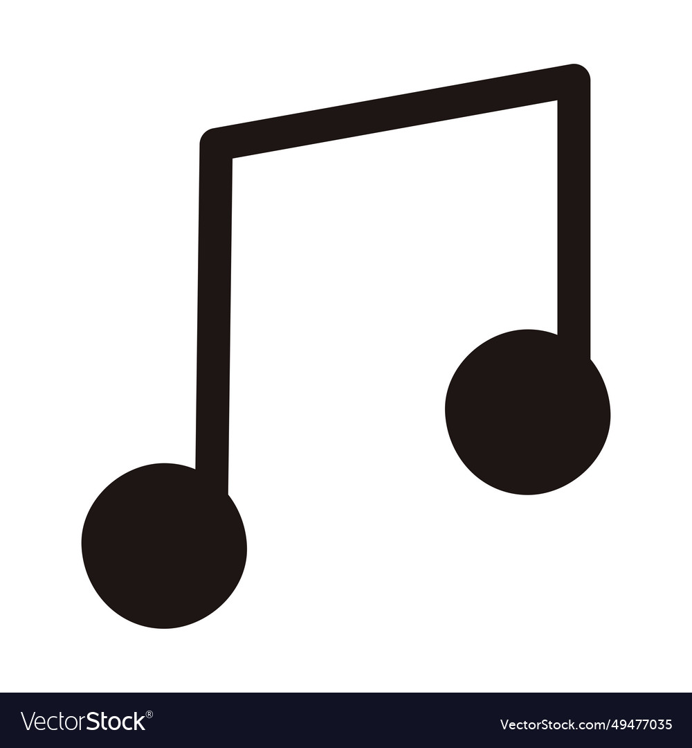 Isolated musical note icon Royalty Free Vector Image