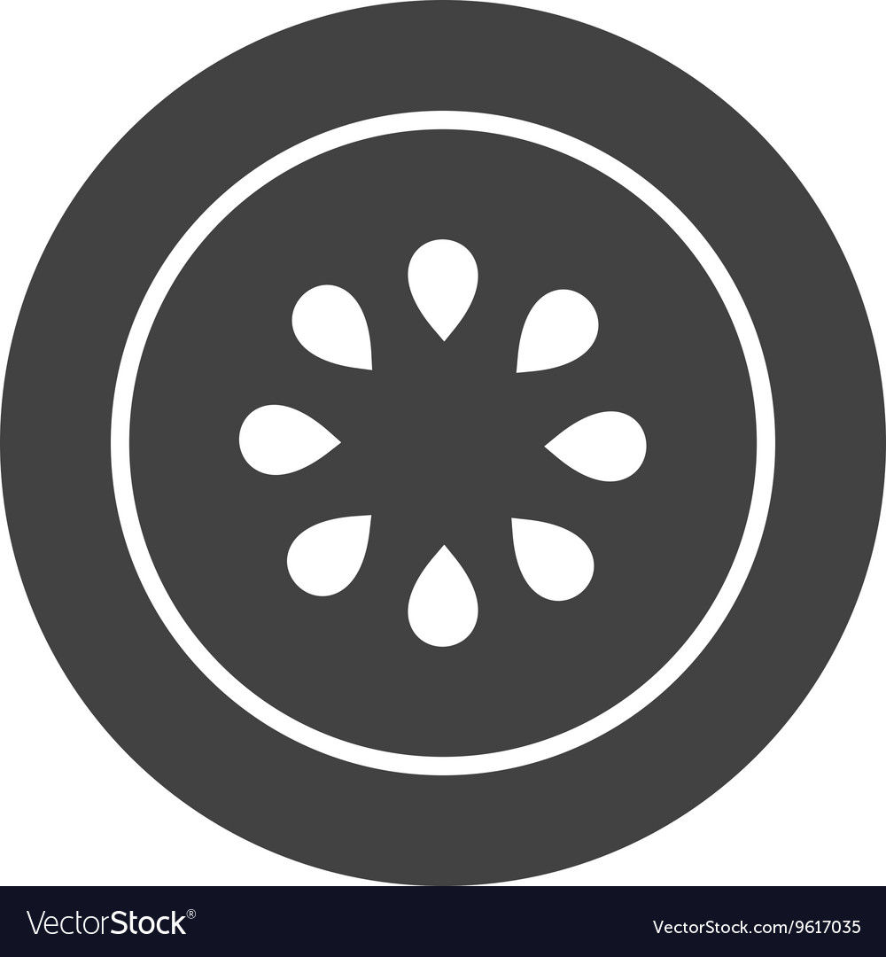 Orange slice Royalty Free Vector Image - VectorStock