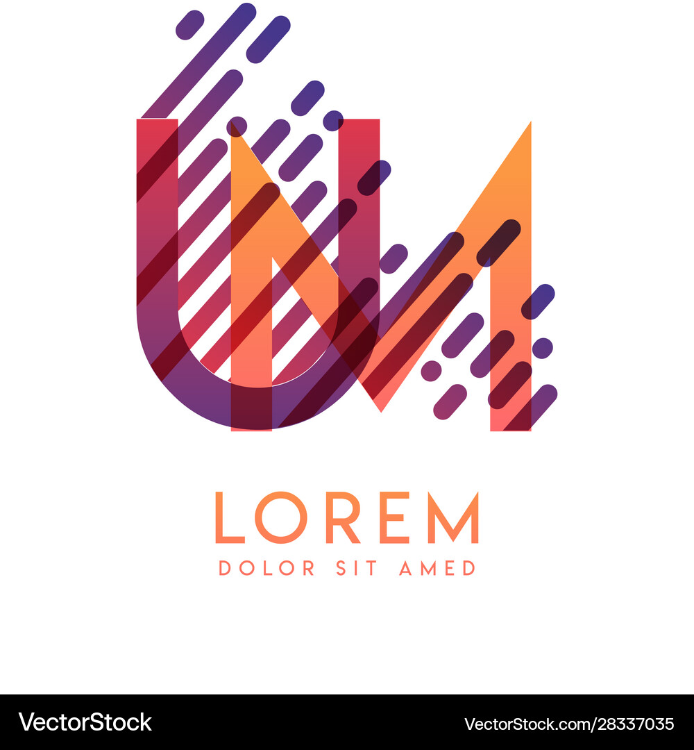 Um logo with theme galaxy speed and style Vector Image