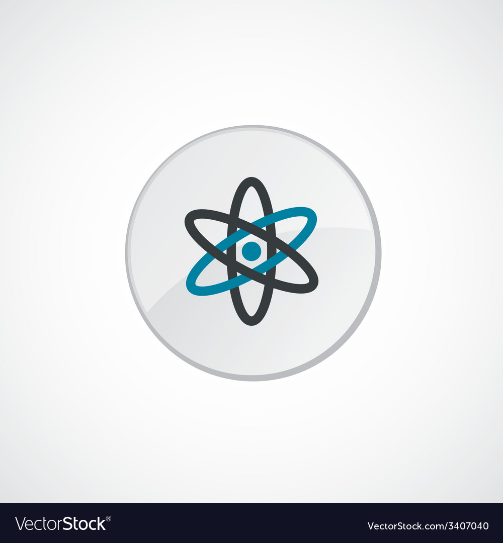 Atom icon 2 colored Royalty Free Vector Image - VectorStock